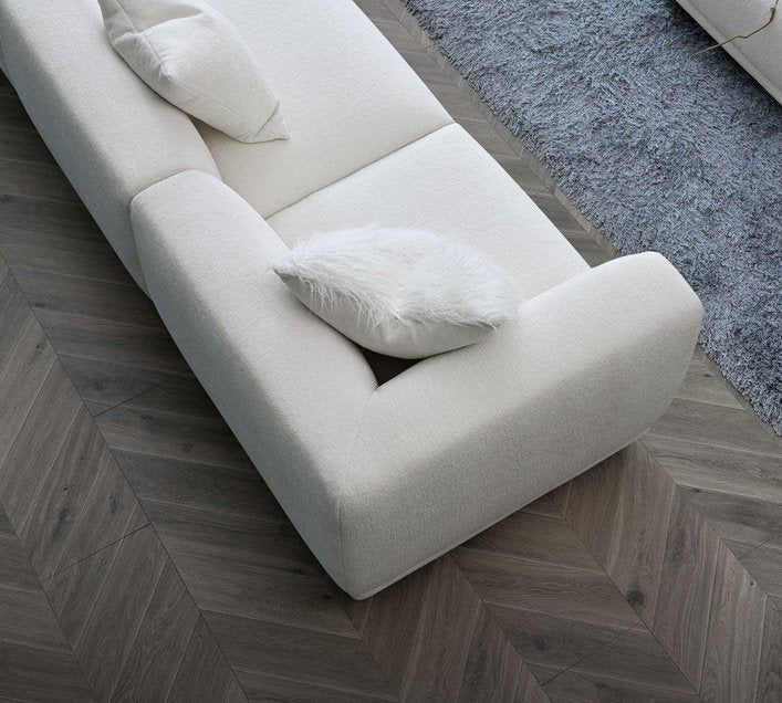 Aluxo Lottie Modular Corner Group In Polar Boucle — SantoLusso®