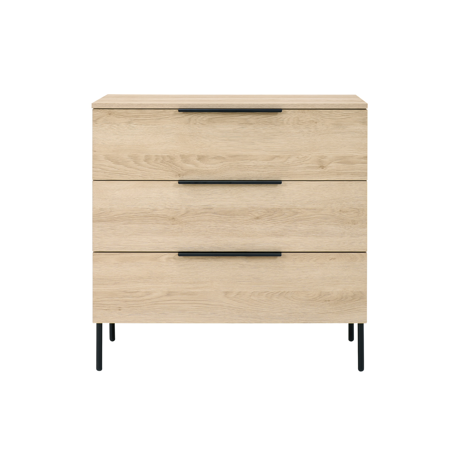 Twenty10 Luna 3 Drawer Chest in Oak — SantoLusso®